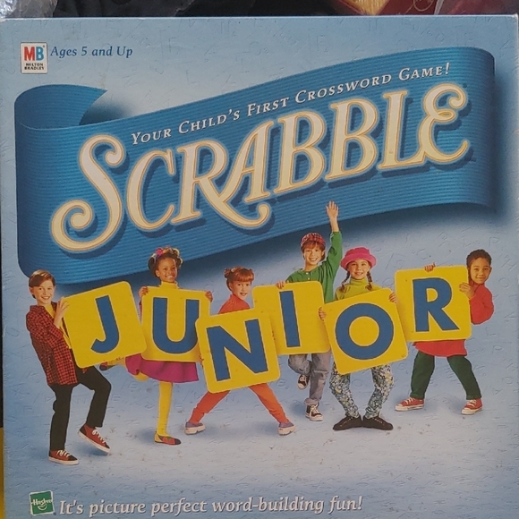 Hasbro | Toys | Hasbro Blue And Yellow Scrabble Junior Puzzle Game ...